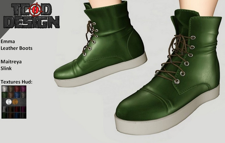 Second Life Marketplace - Leather Boots ~ Emma [ADD ME]. DEMO