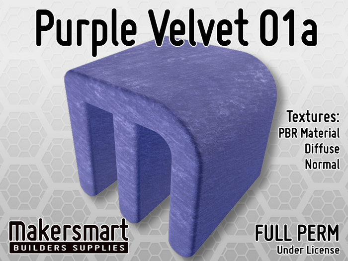 Second Life Marketplace - PBR Material: Velvet Purple 01a