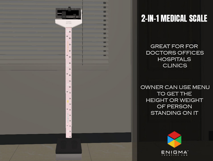 Second Life Marketplace - *E*LAB 2-IN-1 Clinic Scale