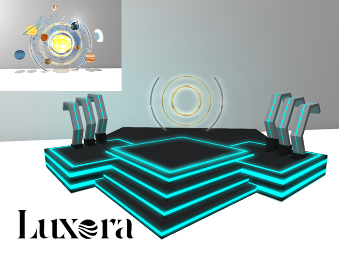 Second Life Marketplace - [Luxora] Stage with planets (Galaxy/Space Style)