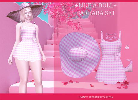 Second Life Marketplace - DEMO +LIKE A DOLL+ BARBARA SET DEMO