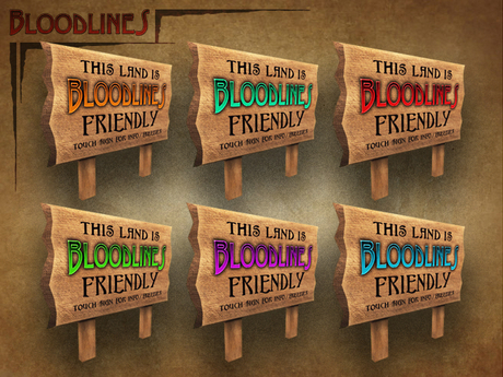 Second Life Marketplace - The Bloodlines Friendly Sign
