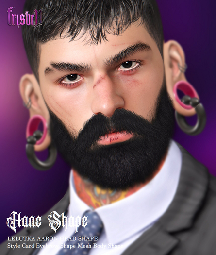 Second Life Marketplace - _ Frisbey. Hanz Shape {Lelutka Aaron/ Mesh ...
