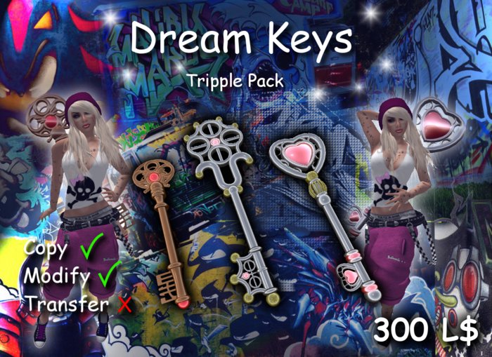 Second Life Marketplace - Dream Keys Tripple Pack