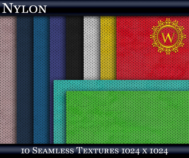Second Life Marketplace - Nylon Fabric Textile 10 Seamless Textures ...