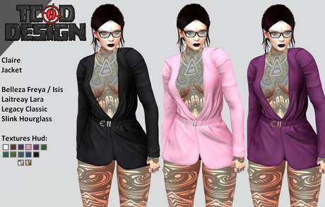Second Life Marketplace - Jacket ~ Claire [ADD ME]. DEMO