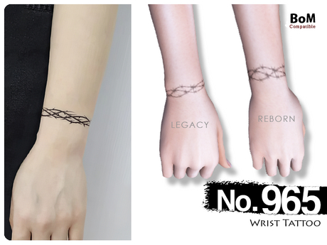Second Life Marketplace - (Wrist Tattoo) No.965