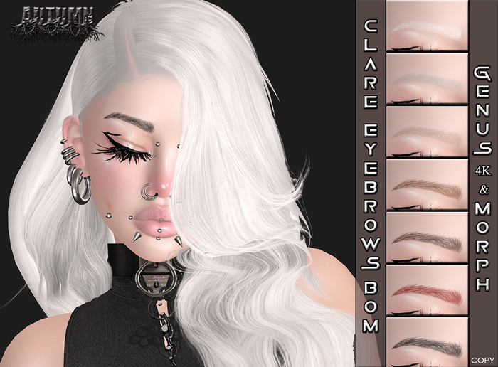 Second Life Marketplace - AutumN-CLARE GENUS 4K/MORPH EYEBROWS