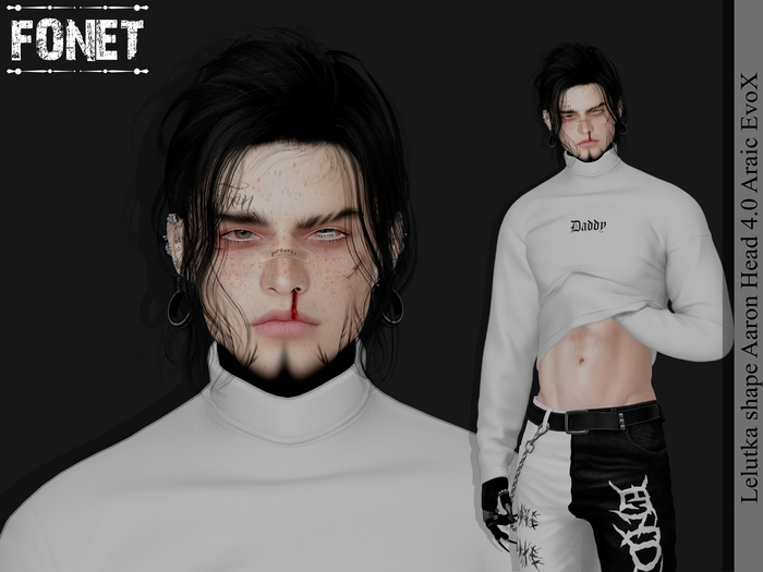 Second Life Marketplace - Lelutka shape Aaron Head 4.0 Araic EvoX