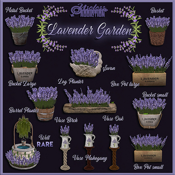 Second Life Marketplace - UA: Lavender Garden Well Rare