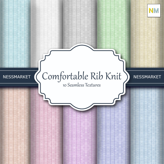 Second Life Marketplace - Comfortable Rib Knit Seamless Textures NM