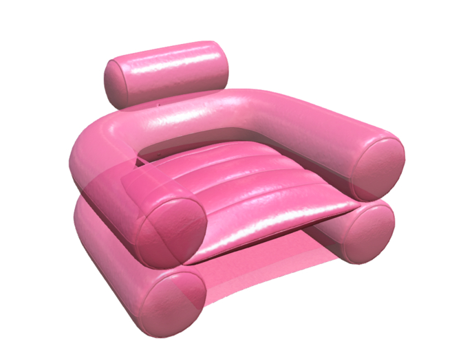Second Life Marketplace - [Bad Unicorn] 'Pink' Inflatable Chair 'Budget ...