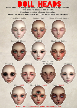 Second Life Marketplace - (fd) - Doll Head - Neutral