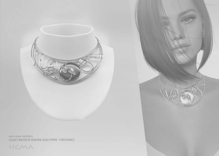 Second Life Marketplace - SIGMA Wire stone necklace DEMO