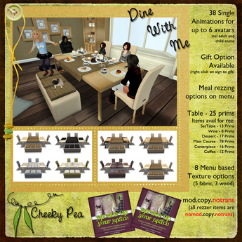 Second Life Marketplace - SALE :CP: Dine With Me