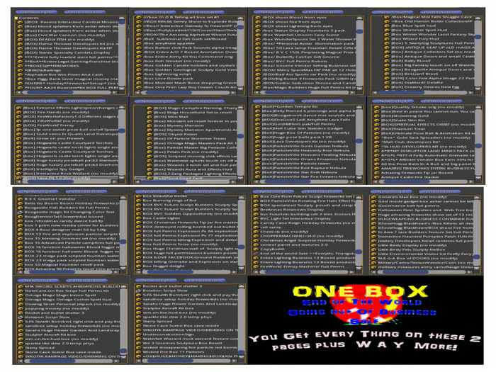 Second Life Marketplace - Your Sl Business Box 100000 products Full ...