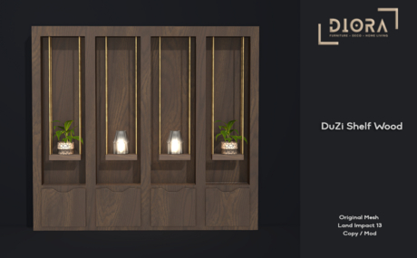 Second Life Marketplace - DIORA DuZi Shelf Wood