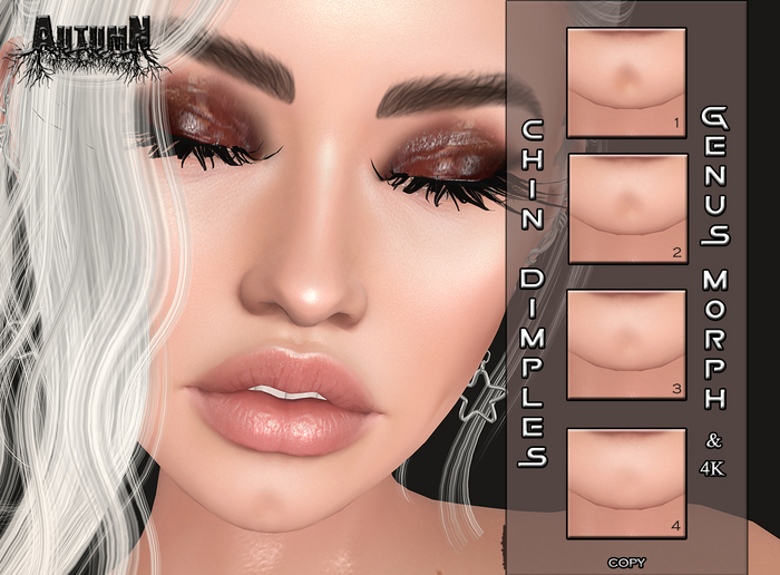 Second Life Marketplace - AutumN-CHIN DIMPLES -GENUS MORPH 4K