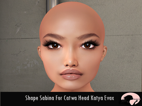 Second Life Marketplace - Shape Sabina For Catwa Head Katya Evox