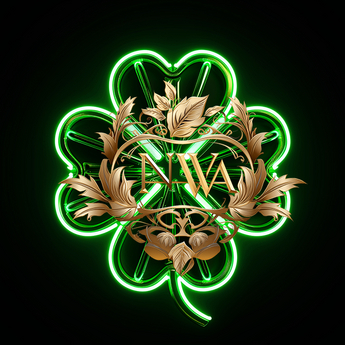 Second Life Marketplace - 5pc 3D Neon four leaf clover *Full Perm*