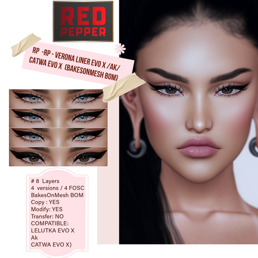 Second Life Marketplace - RP - VERONA LINER EVO X /AK/ CATWA EVO X ...