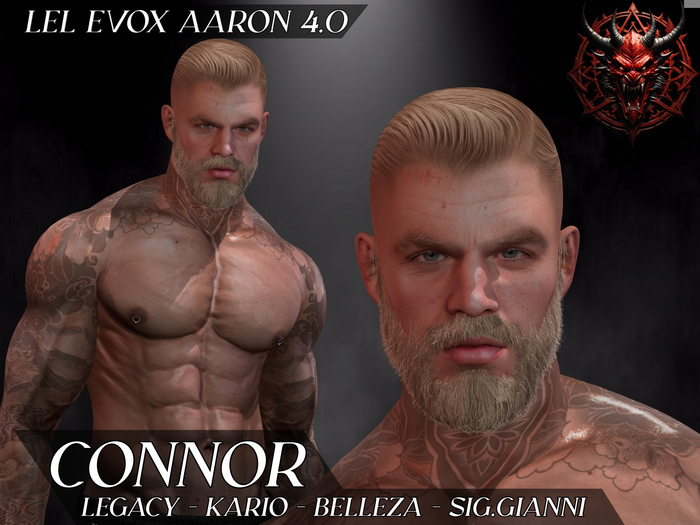 Second Life Marketplace - Connor Shape For Lel EvoX Aaron 4.0