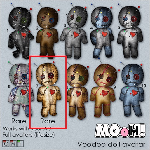 Second Life Marketplace - 07. MOoH! Voodoo doll avatar burlap RARE