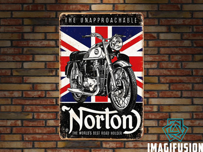 Second Life Marketplace - *Vintage Metal Sign - Norton*