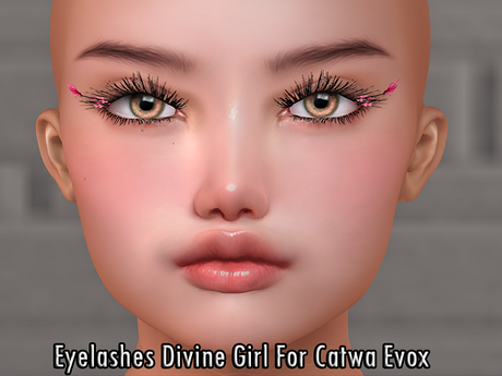 Second Life Marketplace - Eyelashes Divine Girls Catwa Head Evox