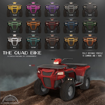 Second Life Marketplace - [Con.] Quad Bike - seafoam