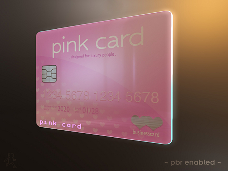 Second Life Marketplace - Pink Credit Card Tipjar