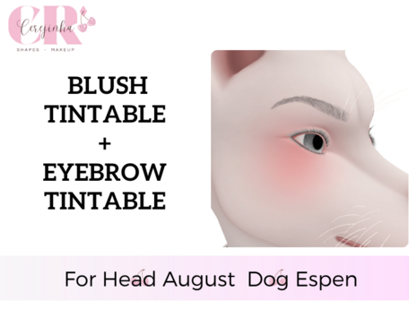 Second Life Marketplace - Makeup Furry Head August - Eyebrow + blush ...