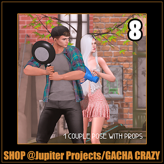 Second Life Marketplace - 8. Fashiowl - Central Park (Couple pose with ...