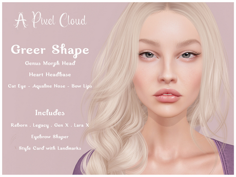 Second Life Marketplace - A Pixel Cloud - Greer Shape - Genus Morph