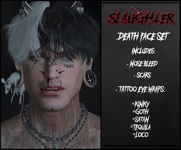 Second Life Marketplace - // SLAUGHTER // DEATH FACE SET (BOM)