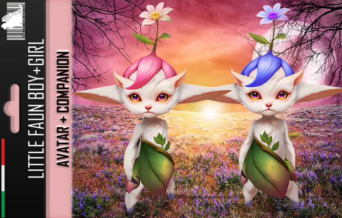 Second Life Marketplace - *.:Dark Cat:.*CO-LITTLE FAUN BOY+GIRL AVATAR ...