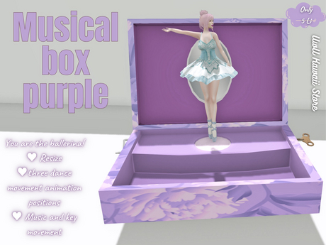 Second Life Marketplace - Musical box Purple - UwU Kawaii Store