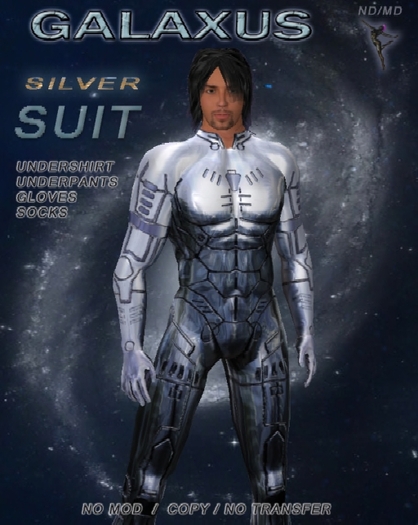 Second Life Marketplace - ND/MD GALAXUS SILVER- Cyborg SUIT