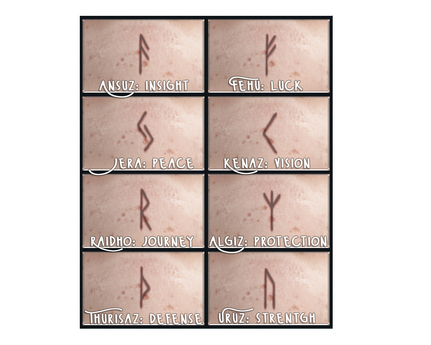 Second Life Marketplace - .S. Futhark Chin Tattoos