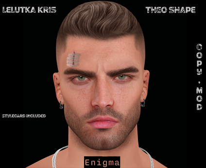 Second Life Marketplace - Enigma | Theo Shape (Lelutka Kris Head EvoX ...