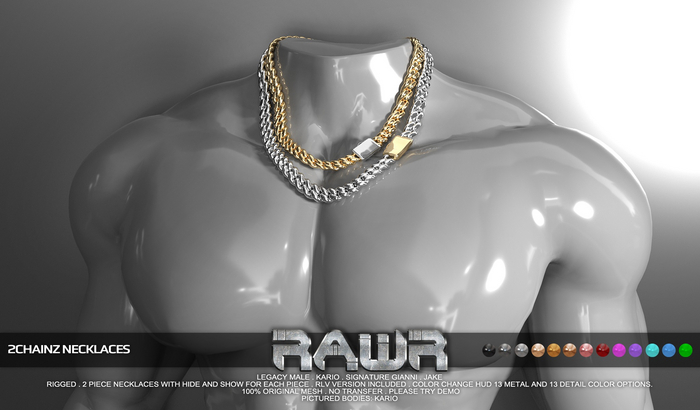 Second Life Marketplace - RAWR! 2Chainz Necklace (add me)