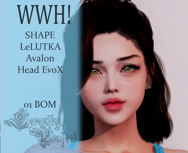 Second Life Marketplace - WWH! SHAPE LeLUTKA Avalon Head EvoX + Legacy ...