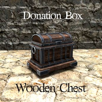Second Life Marketplace - Donation Box Wooden Chest