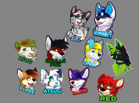 Second Life Marketplace - Futa Furry 4 Fox decal mural wall sticker