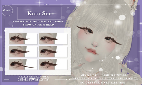 Second Life Marketplace - [Mond]Kitty Set Applier For Void Flutter ...