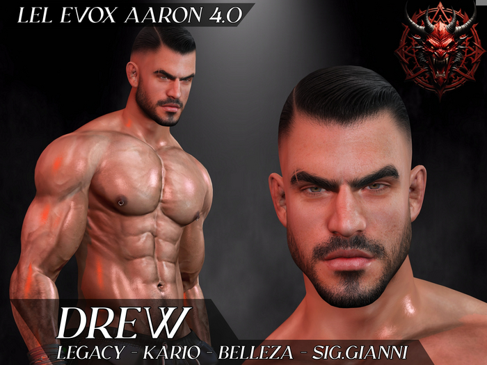 Second Life Marketplace - Drew Shape For Lel EvoX Aaron 4.0