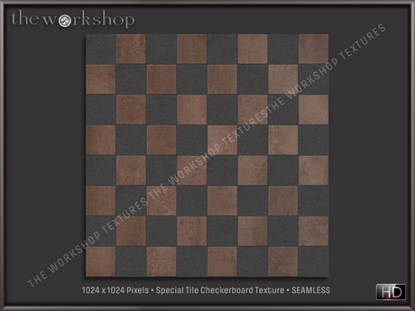 Second Life Marketplace - SPECIAL TILE CHECKERBOARD TEXTURE SET-02