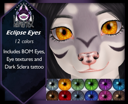 Second Life Marketplace - Khaotix - BOM Eclipse Eyes