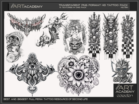 Second Life Marketplace - @PAA - Tattoo Texture Pack 784