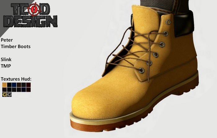 Second Life Marketplace - Timber Boots ~ Peter [ADD ME]...